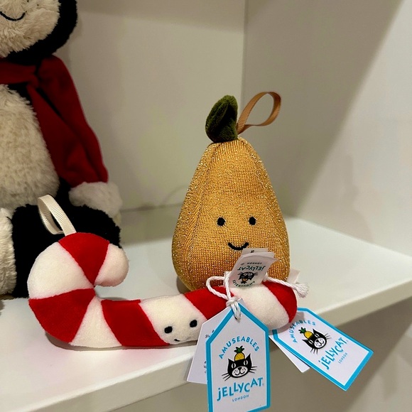 Jellycat | Toys | Jellycat Amuseables Folly Pear And Candy Cane Toy Set ...